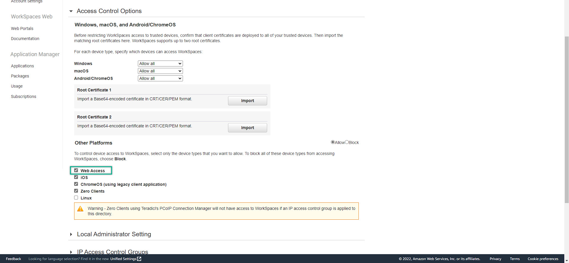 Access Workspaces Browser Aws System Manager