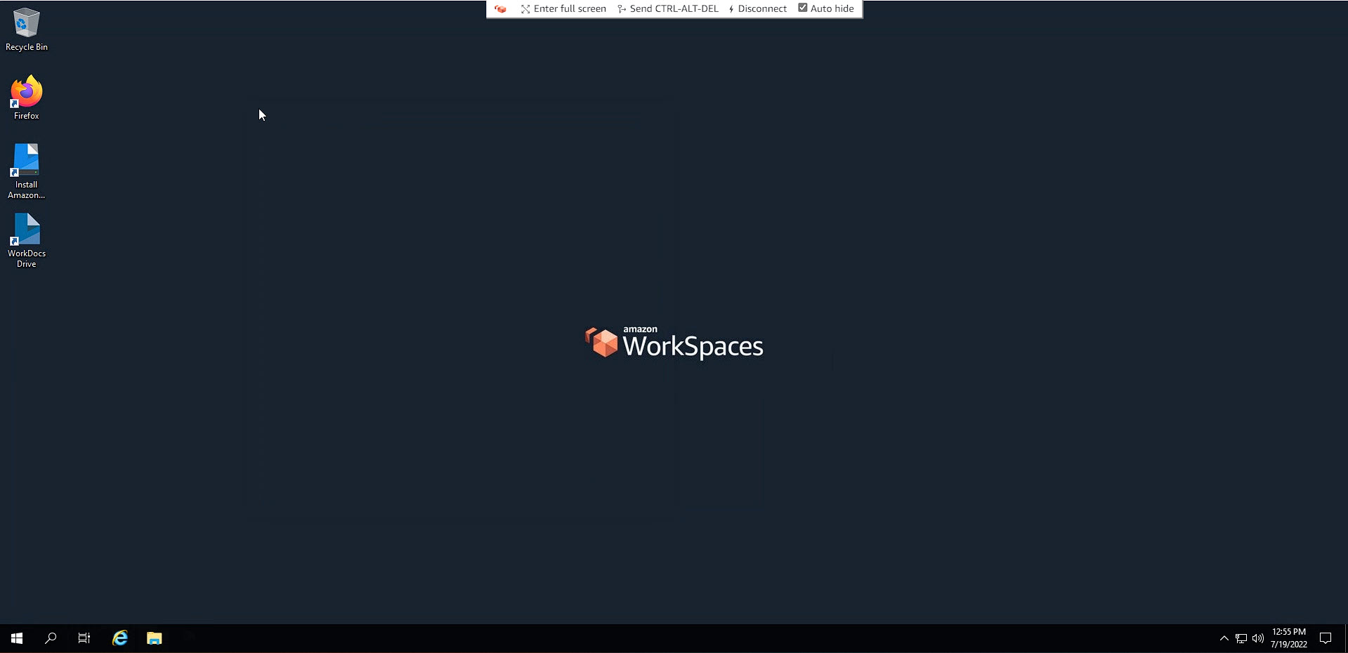 Access WorkSpaces - Browser :: AWS System Manager