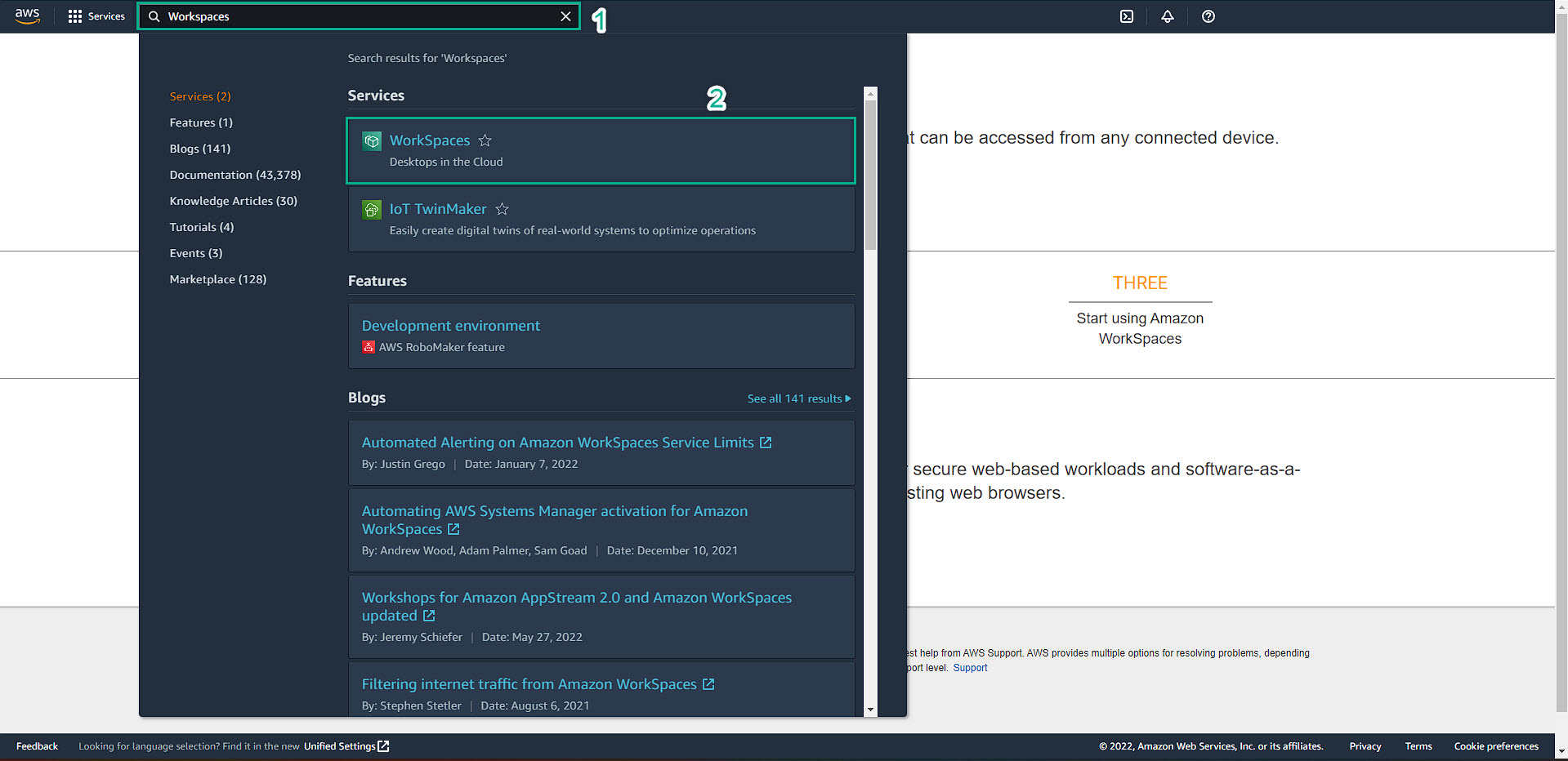 Prepare To Deploy Amazon WorkSpaces :: AWS System Manager