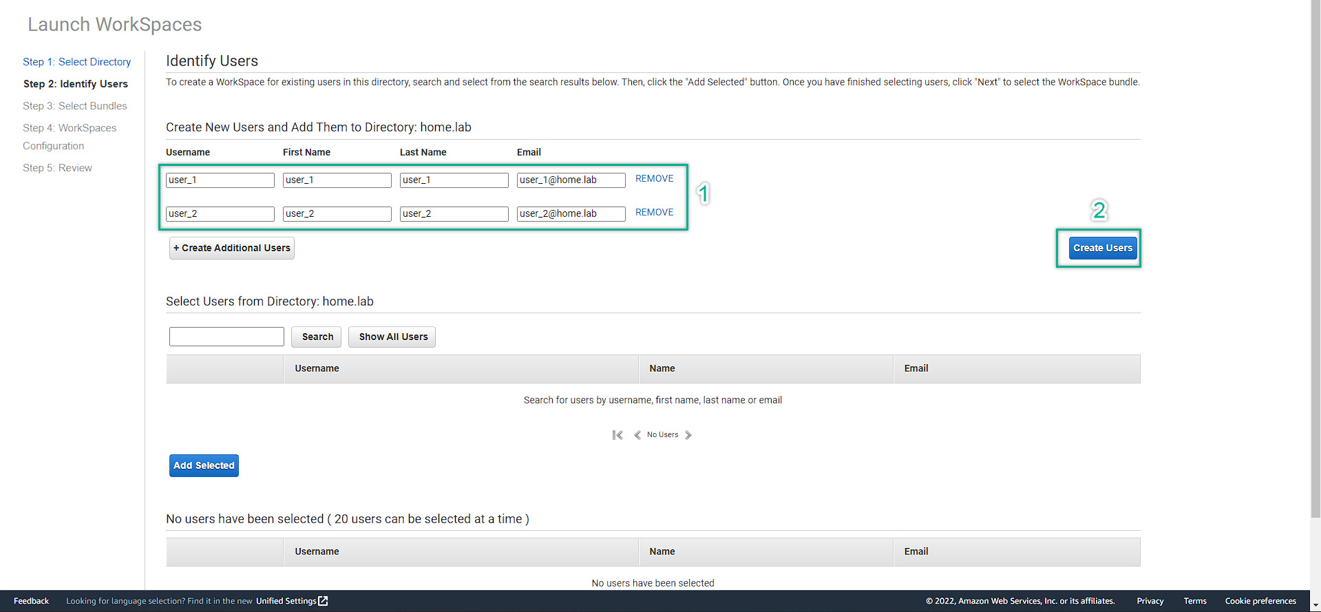 Deploy Amazon WorkSpaces :: AWS System Manager