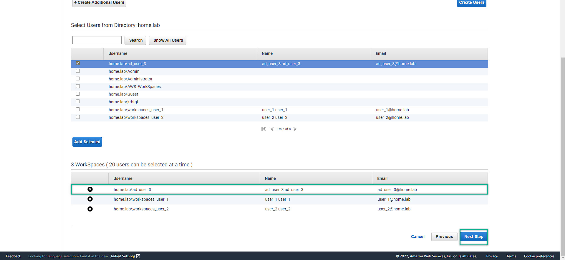 Deploy Amazon WorkSpaces :: AWS System Manager