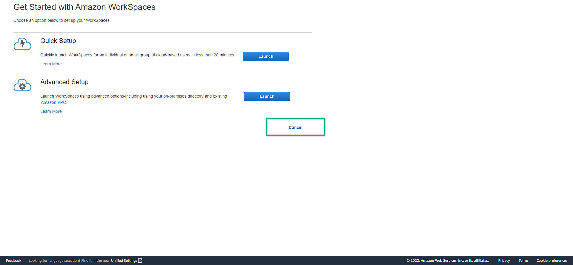Prepare To Deploy Amazon WorkSpaces :: AWS System Manager