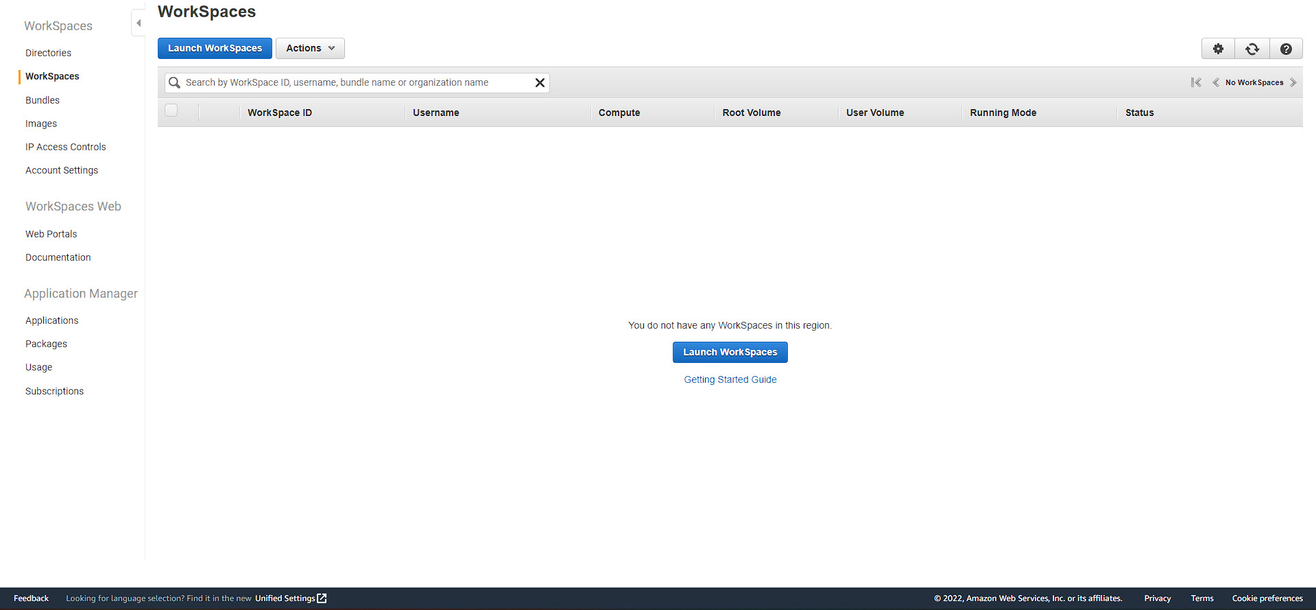 Prepare To Deploy Amazon WorkSpaces :: AWS System Manager