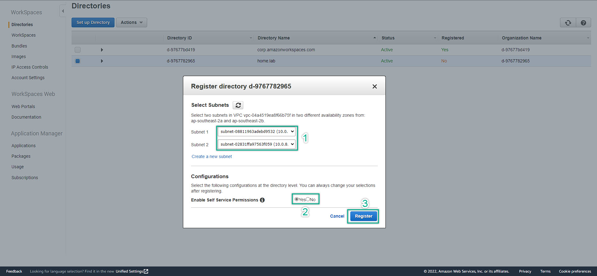 Prepare To Deploy Amazon WorkSpaces :: AWS System Manager