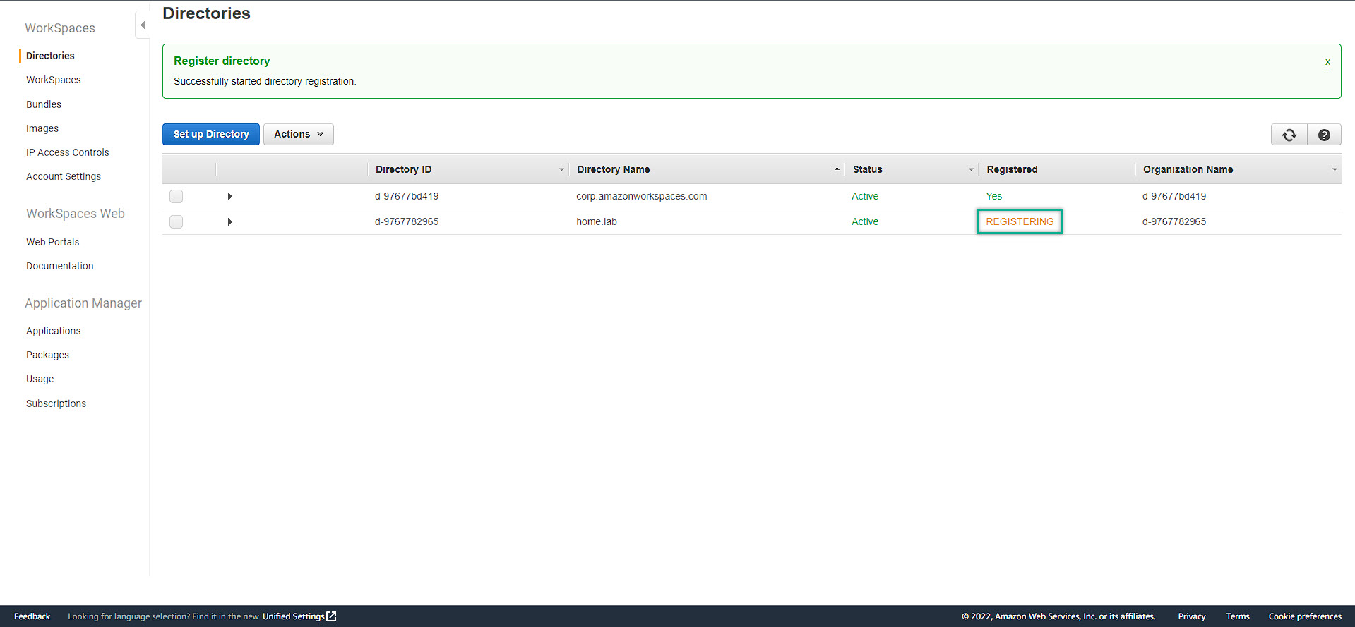 Prepare To Deploy Amazon WorkSpaces :: AWS System Manager